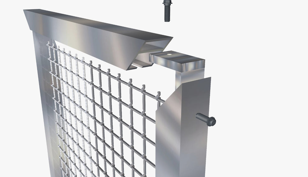 Aluminum Wire Mesh Panel – 2" SQ, 0.236" Thickness, Mill Finish – Local ...