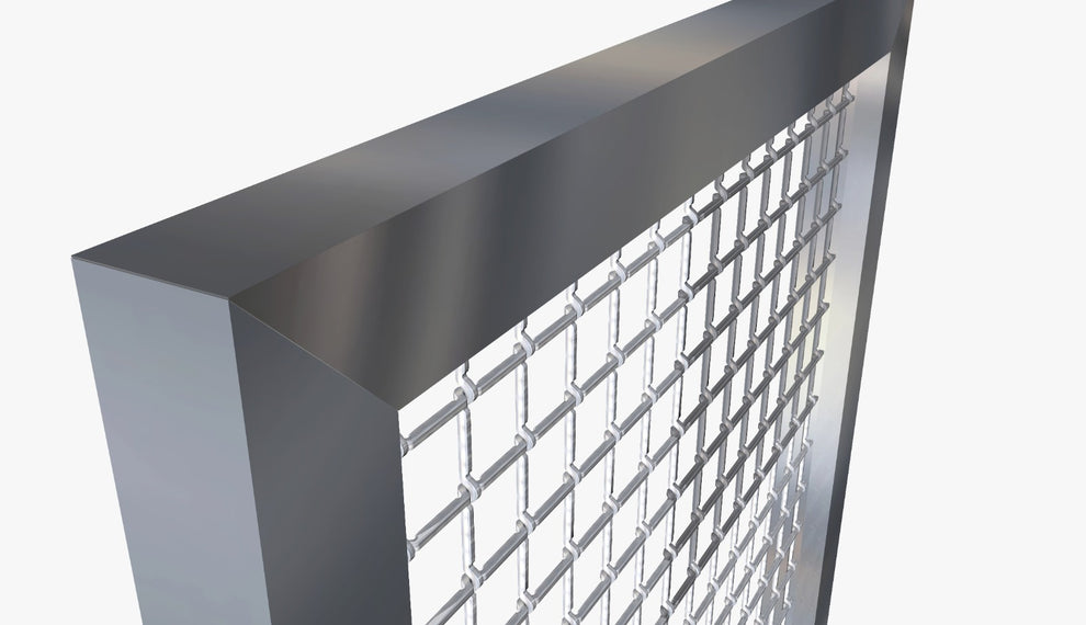 Aluminum Wire Mesh Panel – 2" SQ, 0.236" Thickness, Mill Finish – Local ...