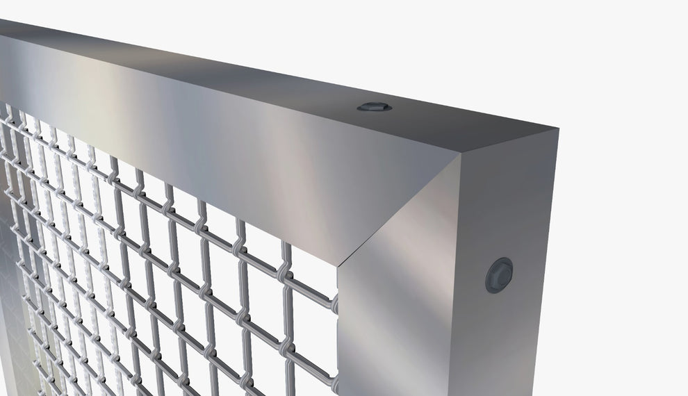 Aluminum Wire Mesh Panel – 2" SQ, 0.236" Thickness, Mill Finish – Local ...