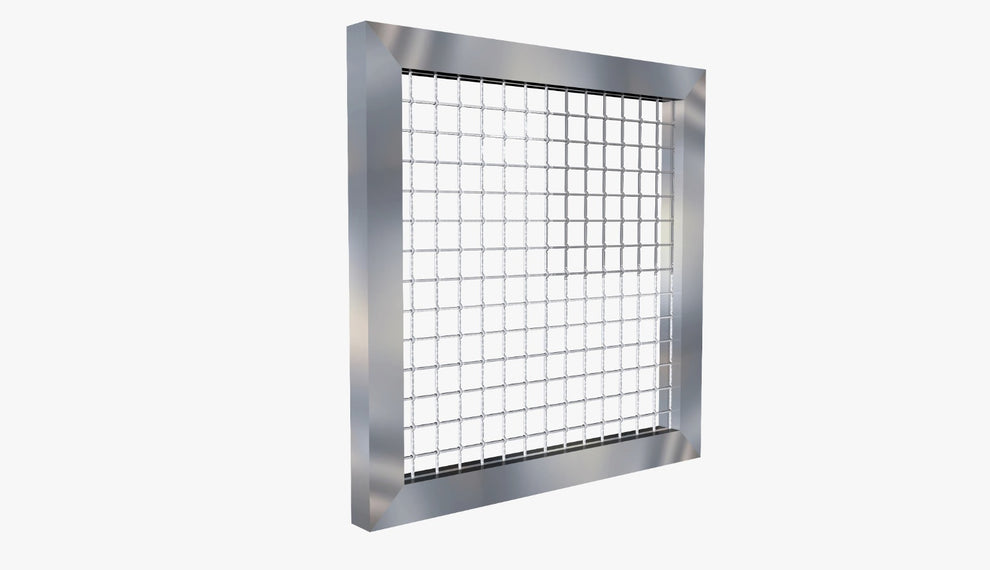 Aluminum Wire Mesh Panel – 2" SQ, 0.236" Thickness, Mill Finish – Local ...